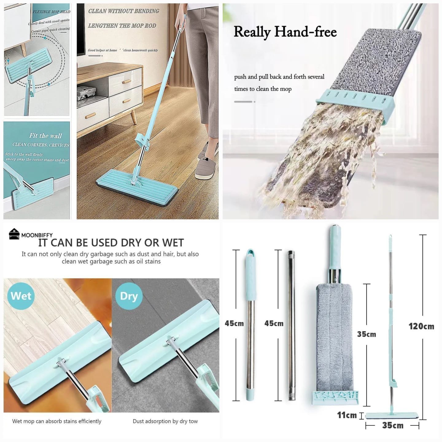 Telescopic Squeeze Mop (Double Refill) Box Packing - Xtreme China